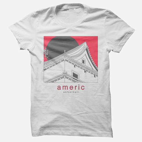 AMERICAN FOOTBALL LIMITED EDITION JAPANESE HOUSE WHITE SIZE XL T SHIRT 3 500